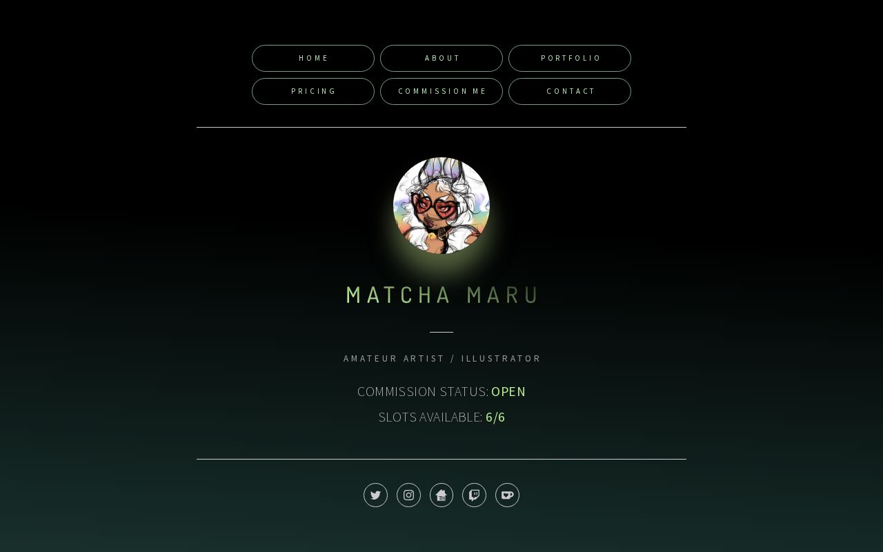 Matcha Maru's Commission Card